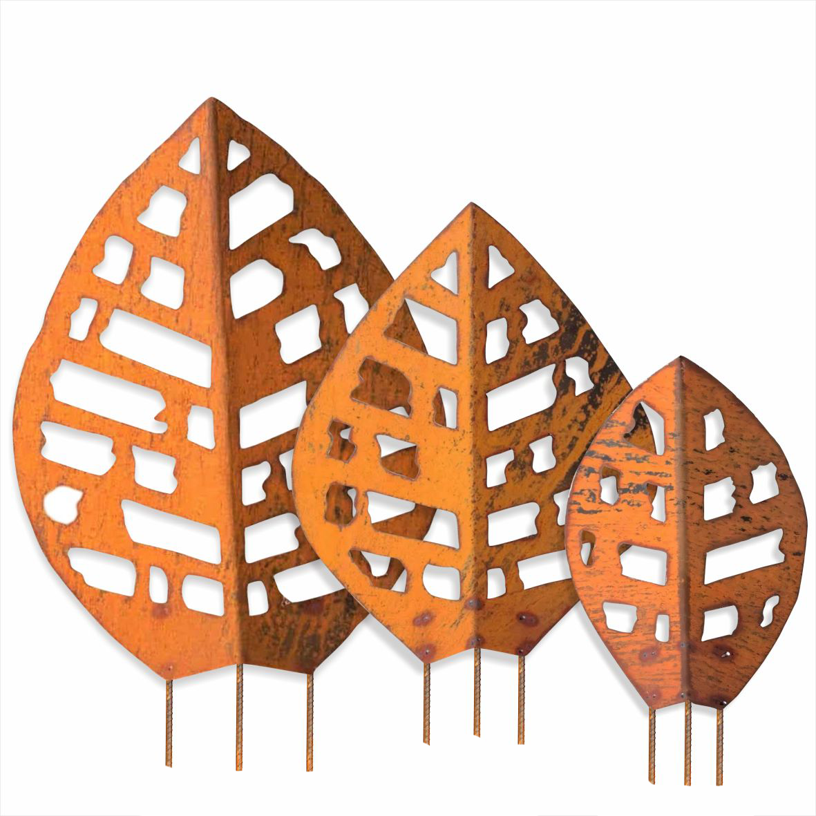 Metal Skeleton Leaf Set – Metal Garden Shop