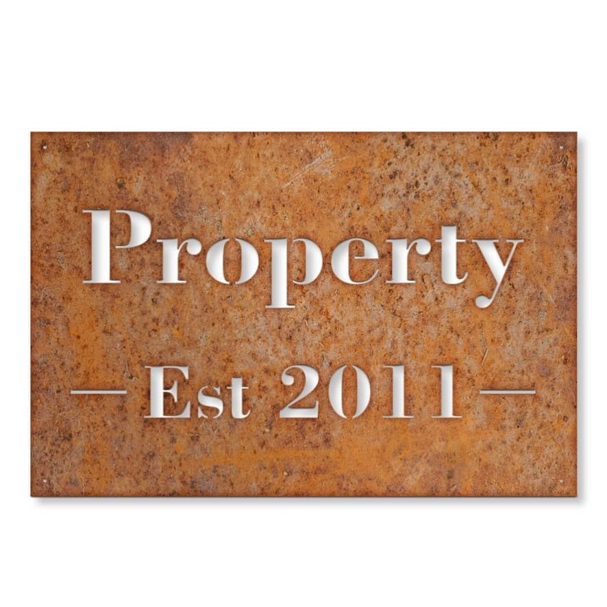 Custom Property Sign 6 – Metal Garden Shop