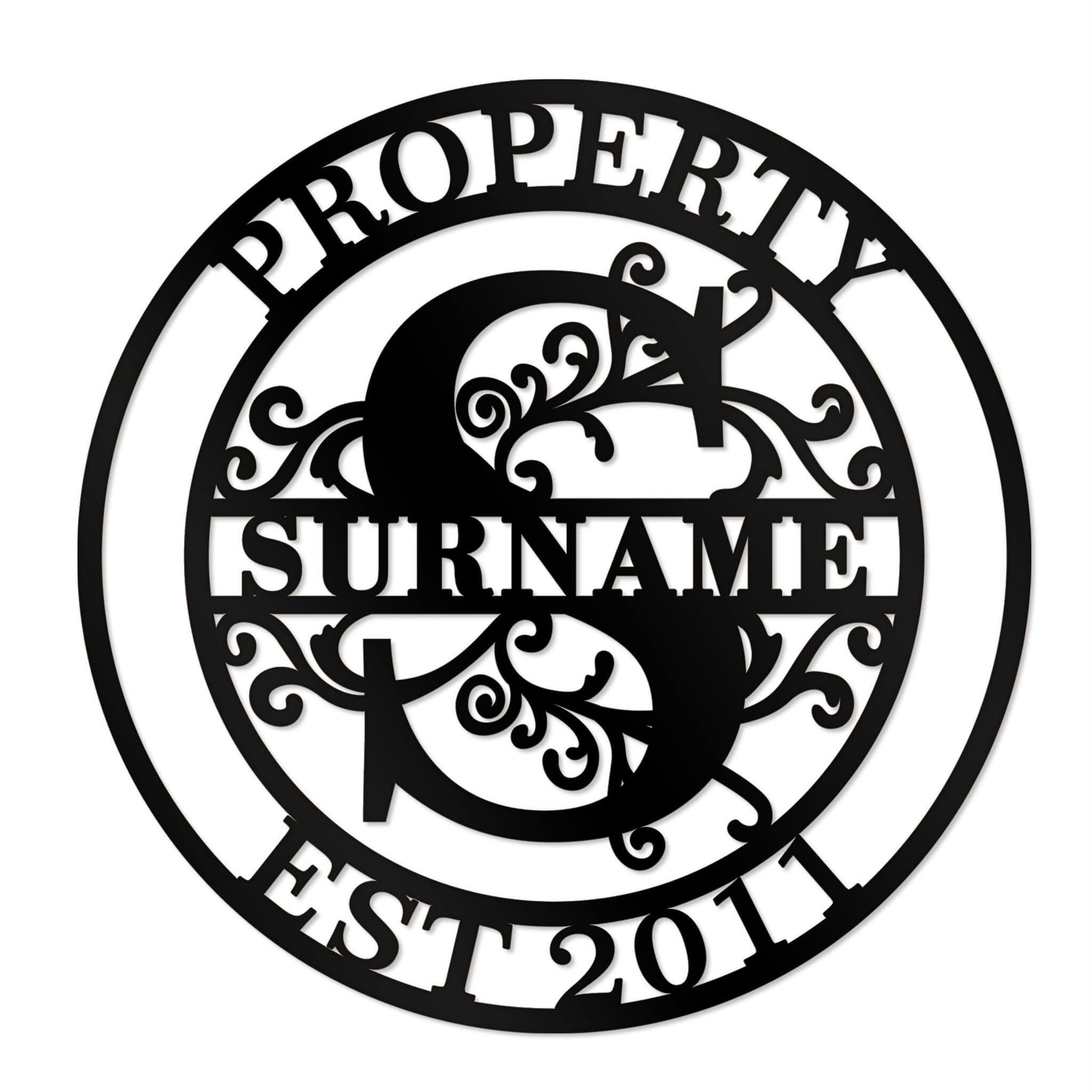 Custom Property Sign 4 – Metal Garden Shop